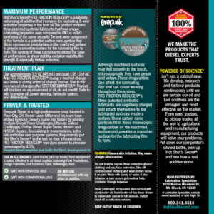 FR3 Oil Friction Reducer Additive | Hot Shot's Secret
