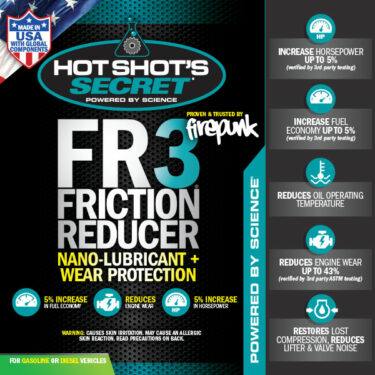FR3 Oil Friction Reducer Additive | Hot Shot's Secret