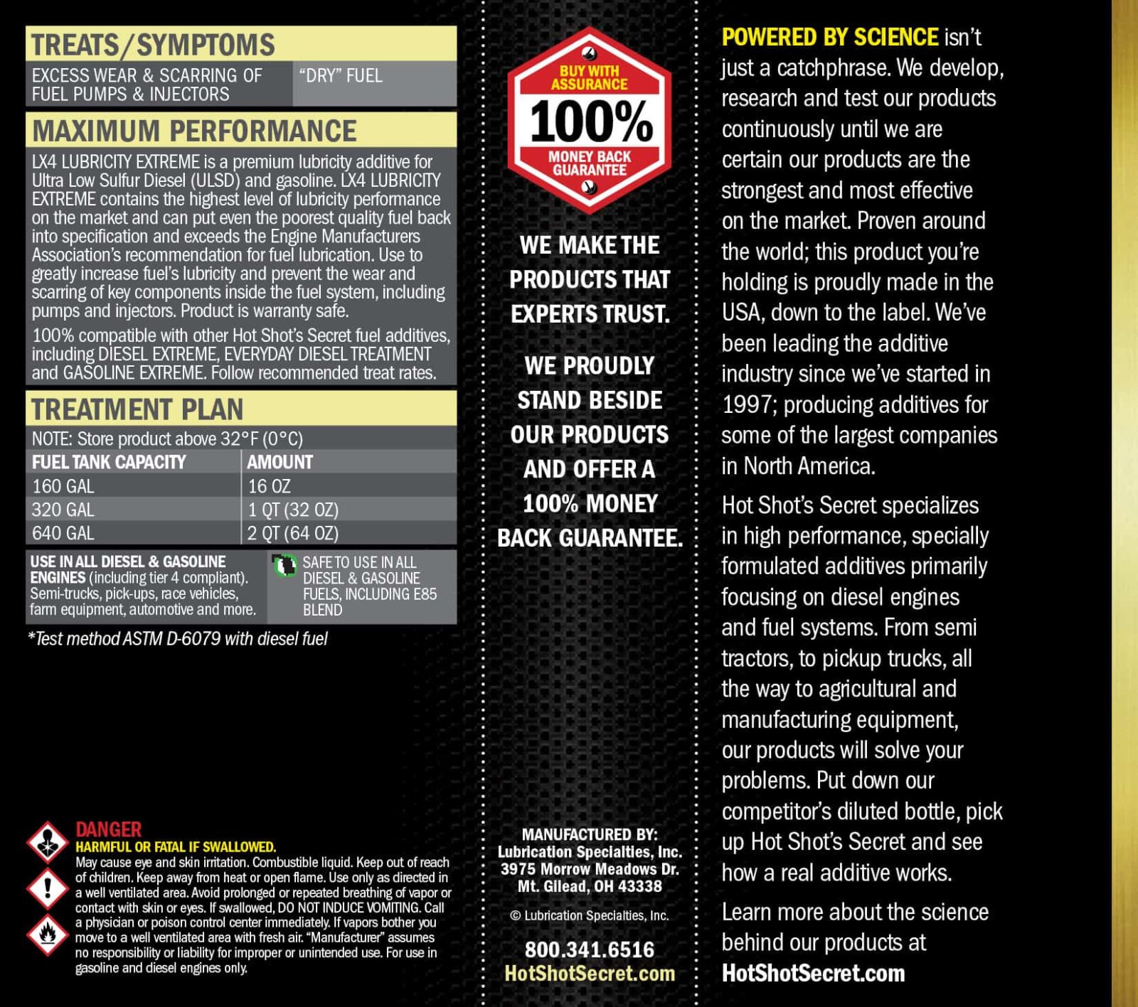 LX4 Lubricity Extreme: Ultra-Low Sulfur Diesel Fuel Lubricant Additive