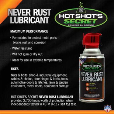 Anti-Rust Lubricant Spray | Anti-Corrosion Lubricant | Hot Shot's Secret